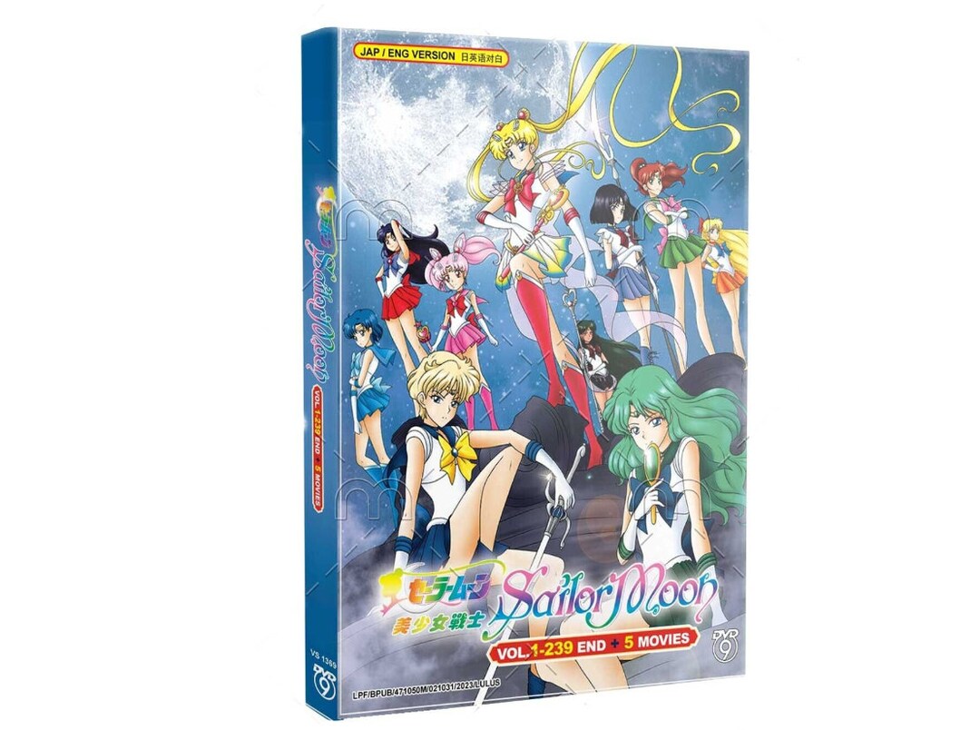 Sailor Moon Complete Collection ANIME DVD Box Set 1-239 Episodes 5 ...