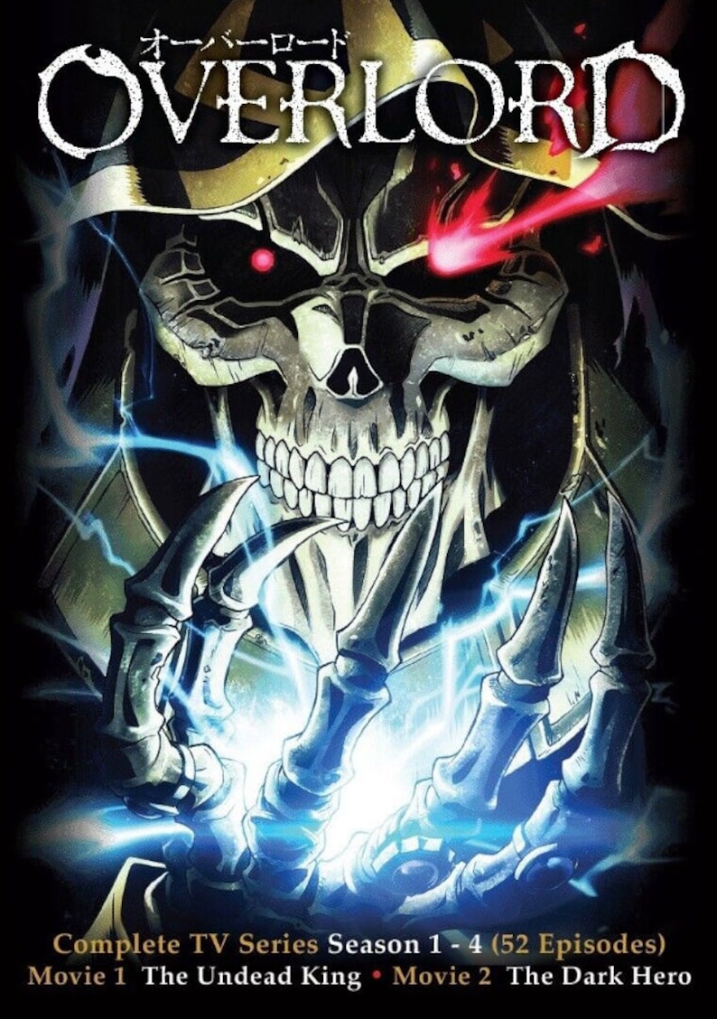 English Dubbed Overlord Season 1-4 (vol.1-52end + 2 Movies) DVD All Region - Free Shipping to ...