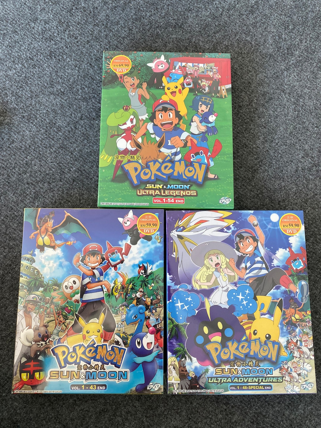 DVD Anime Pokemon Sun & Moon Complete Set Volume 1-146 End English Dub ...