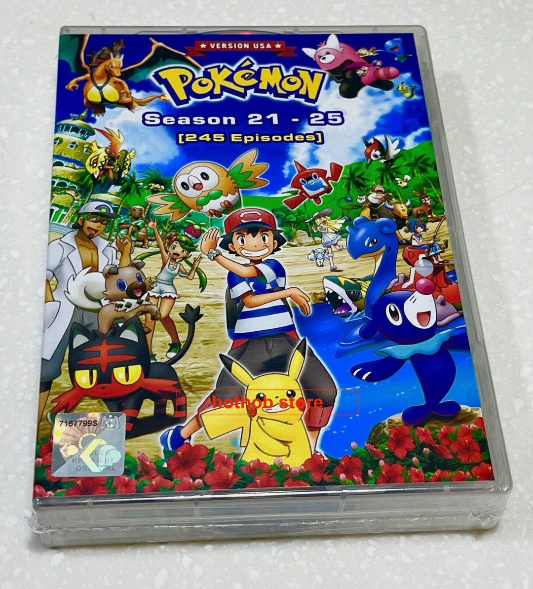 DVD Anime Pokemon Season 21-25 (245 Episodes) 8 Discs Boxset- US ...