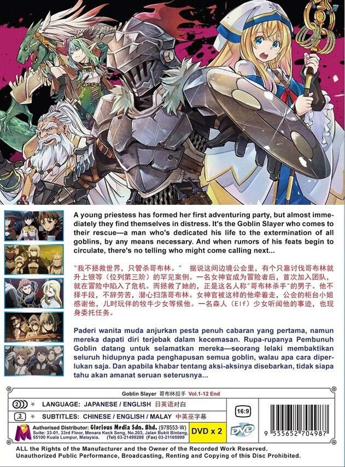 DVD Anime Goblin Slayer Complete Series 1-12 End English Audio Dub All ...