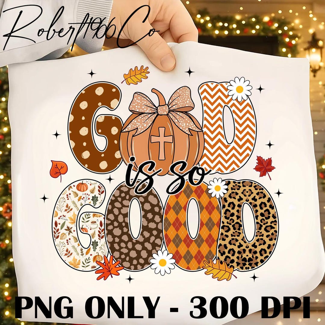 God is so Good Png, Fall Christian Png, Autumn Pumpkin Png, Christian ...