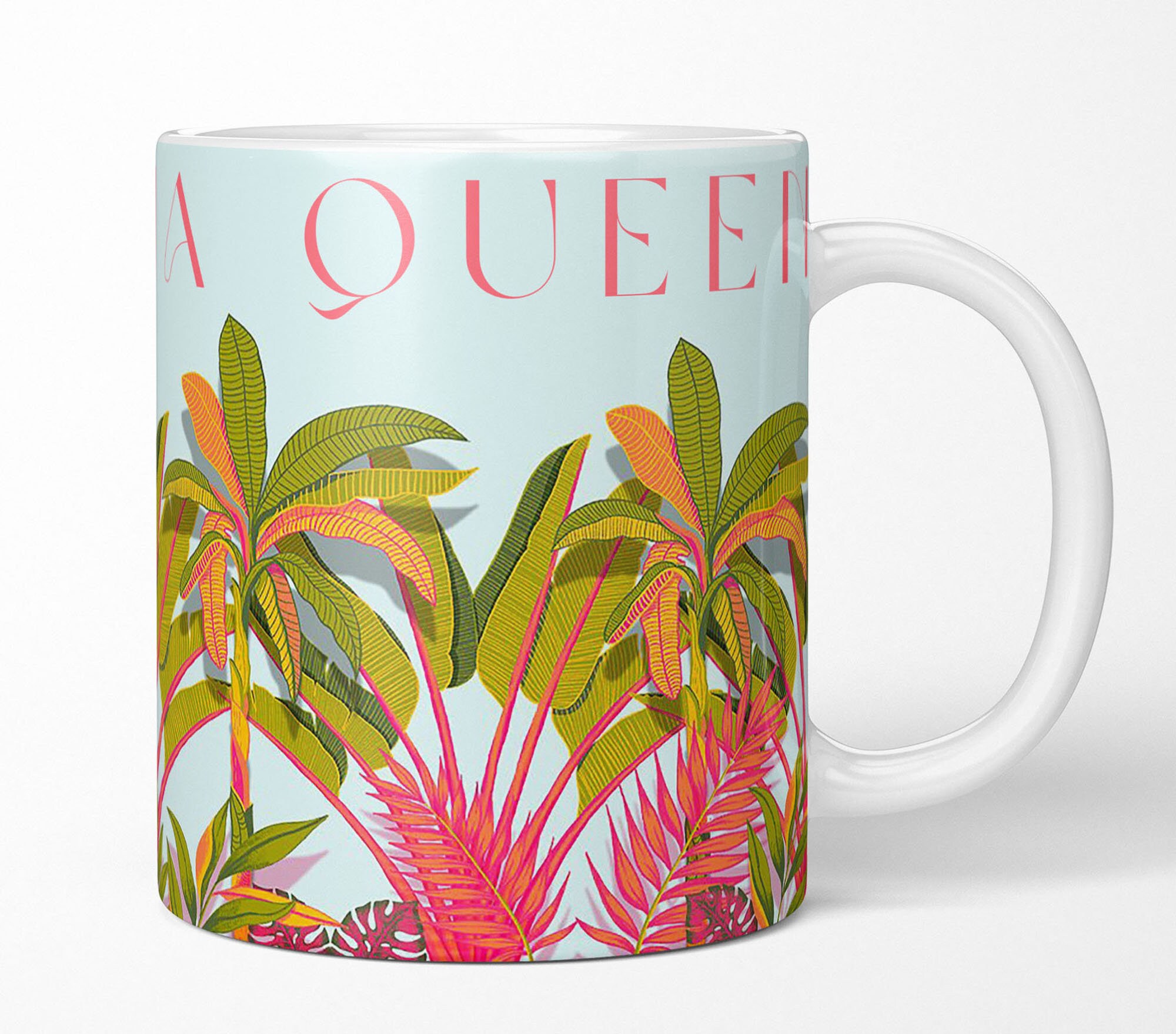 Palm Tree Mug Summer Mug Beach Gift Bachelorette Beach Gift - Etsy