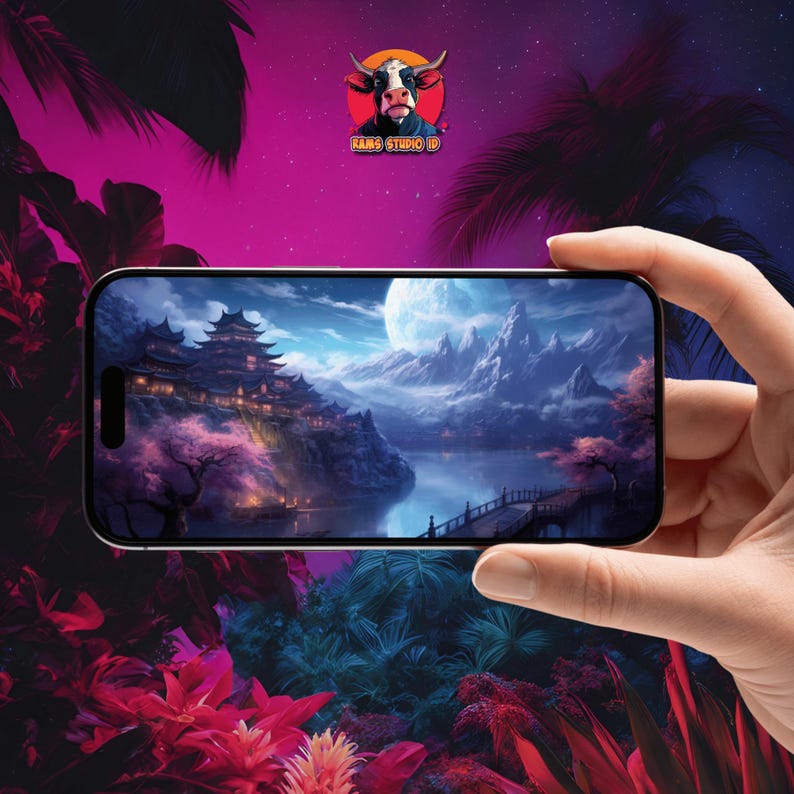 Animated Background | Moonlight Temple Sanctuary – Stream Overlay Scene ...