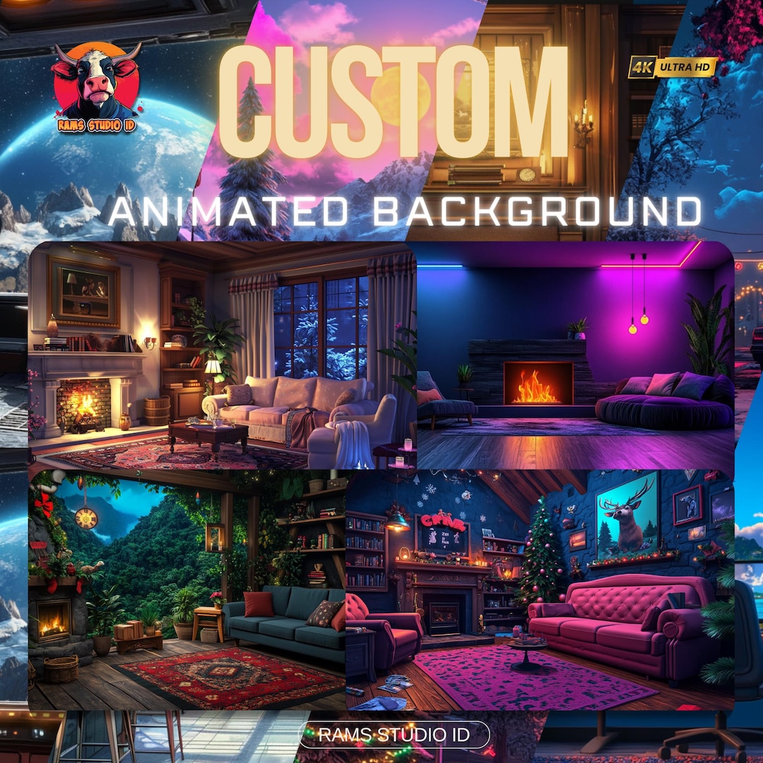Exclusive Custom Animated Backgrounds Seamless Looping Video Vtuber ...