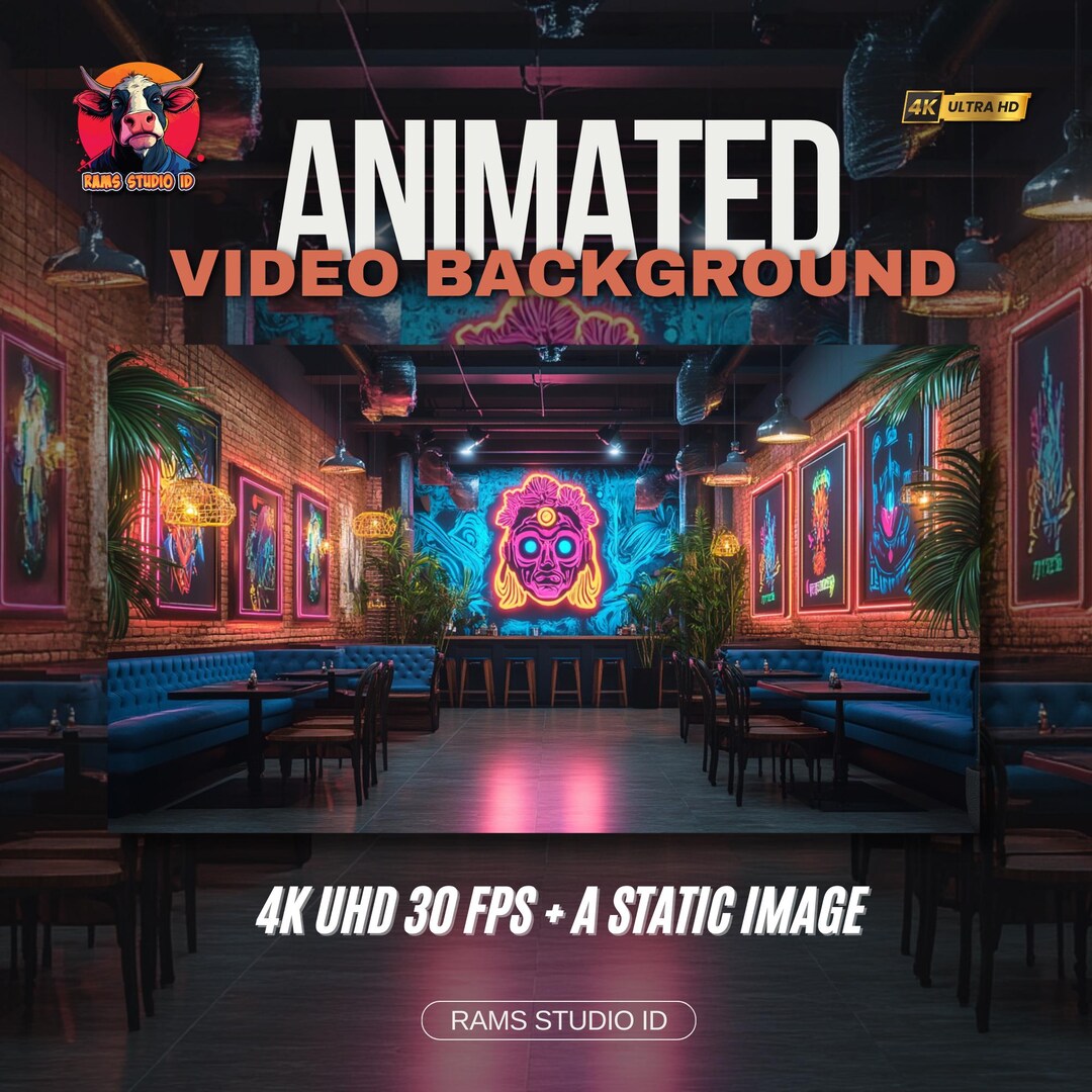 Animated Loop Background of Cyberpunk Art Aesthetic | Seamless Looping ...