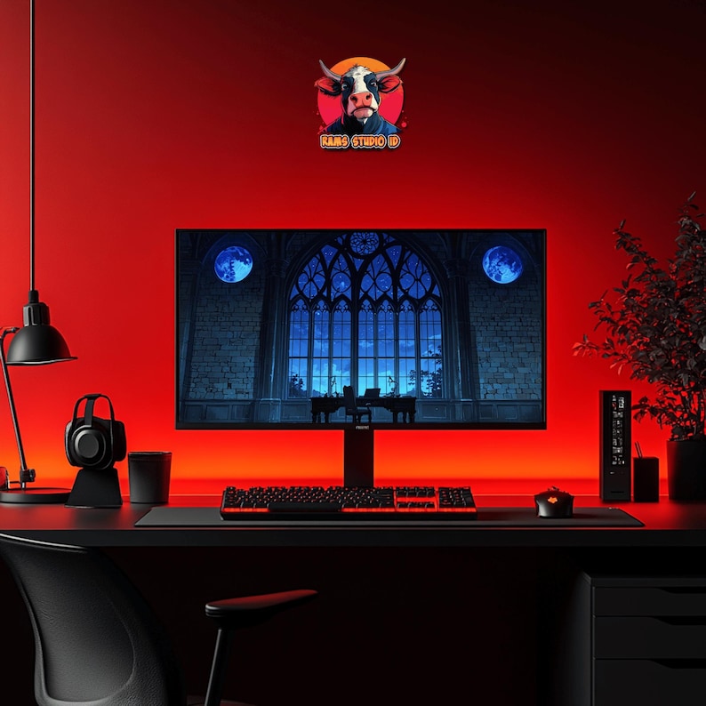 Animated Background of a Gothic Fantasy Study – Seamless Chill Loop - Etsy