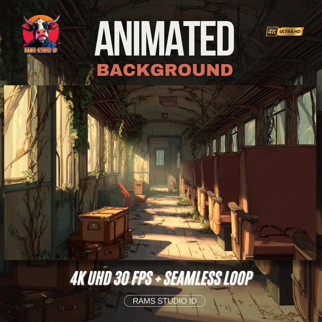 Animated Background of a Abandoned Train Car – Cozy Animated Loop - Etsy