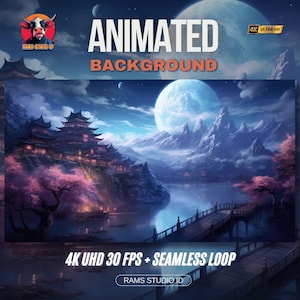 Animated Background | Moonlight Temple Sanctuary – Stream Overlay Scene ...