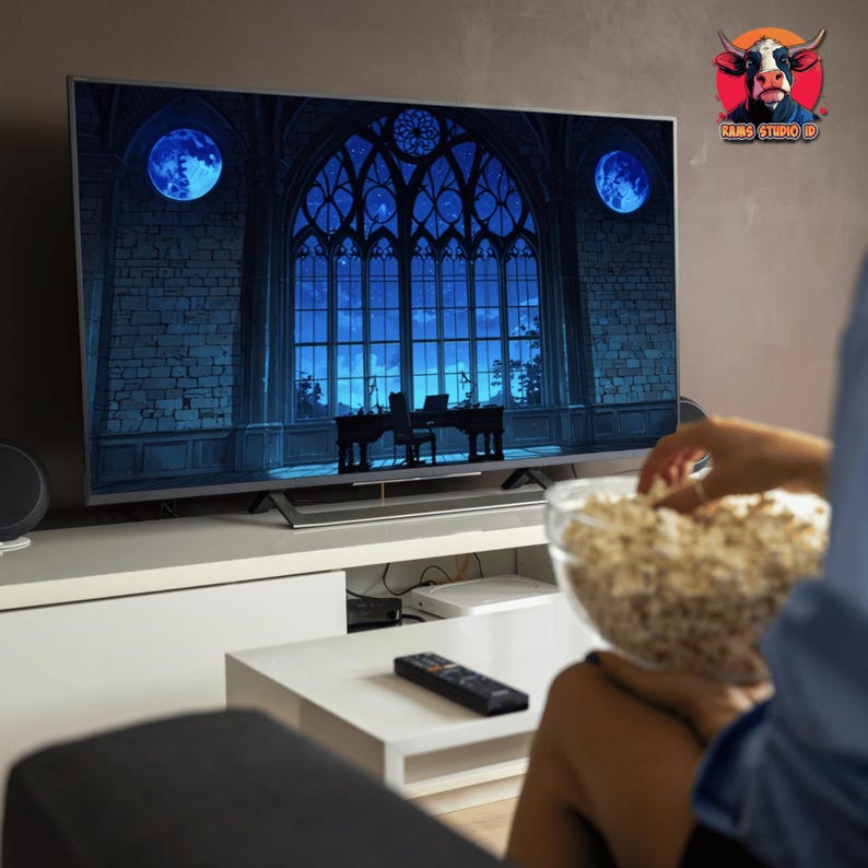 Animated Background of a Gothic Fantasy Study – Seamless Chill Loop - Etsy