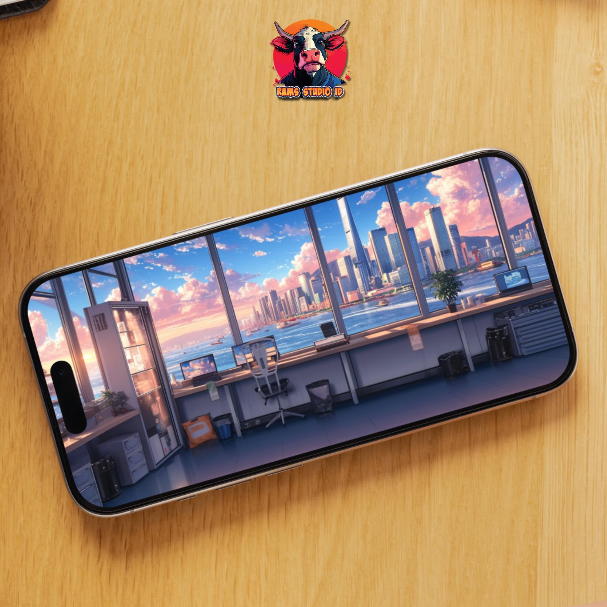 Animated Loop Background | Stunning Office With a Skyline View ...