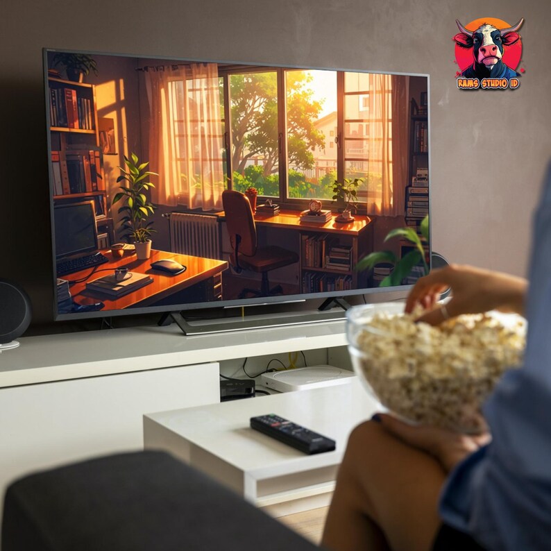 Virtual Background | Study Room With Warm Morning Sunlight – Relaxing ...