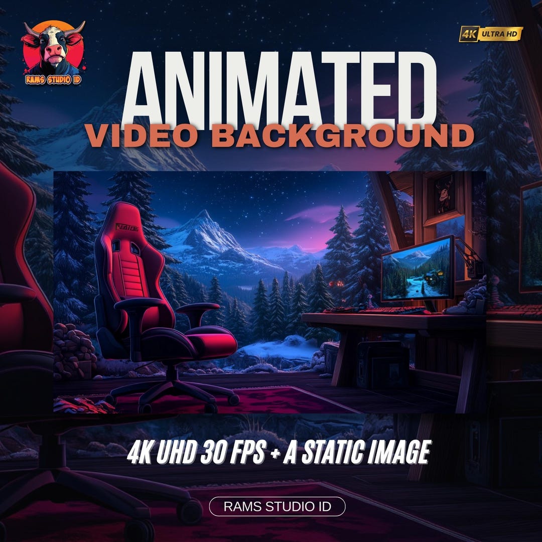 Animated Virtual Background | Studio With Beautiful Landscape ...