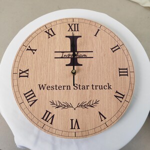 Custom Wooden Clocks,personalized Clocks,engraved Name Clocks,memorial ...