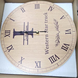 Custom Wooden Clocks,personalized Clocks,engraved Name Clocks,memorial ...