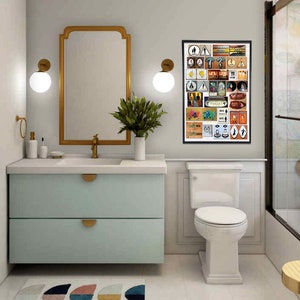 Funny Bathroom Posters, International Signs, Bathroom Decor, Poster ...