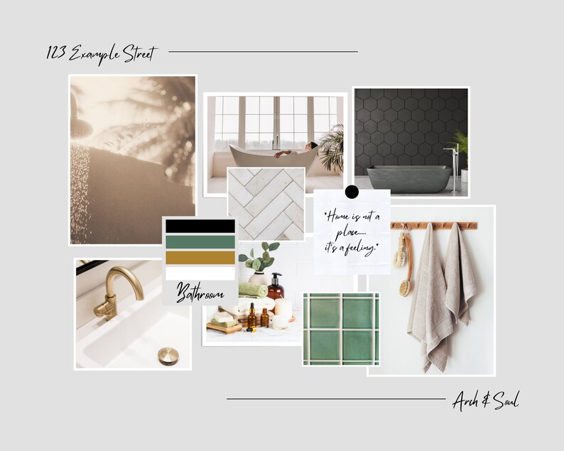 Inspiration Mood Board | Canva File - Etsy