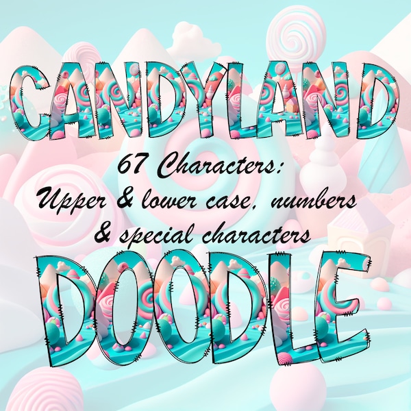 Candyland Font - Etsy