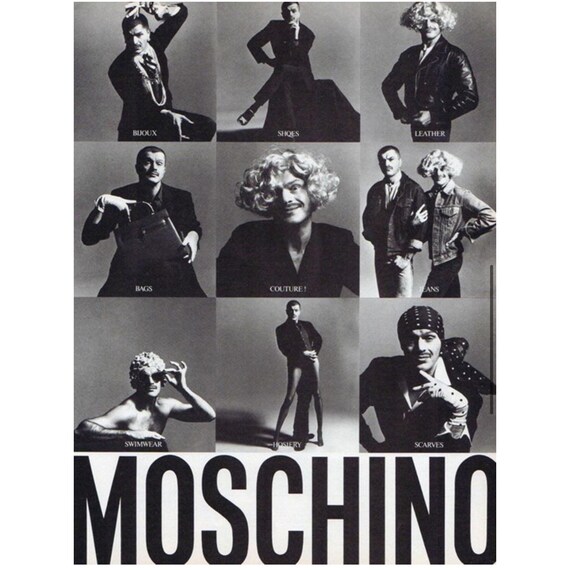Vintage Moschino Cheap and Chic 1990s Iconic Art Prin… - Gem