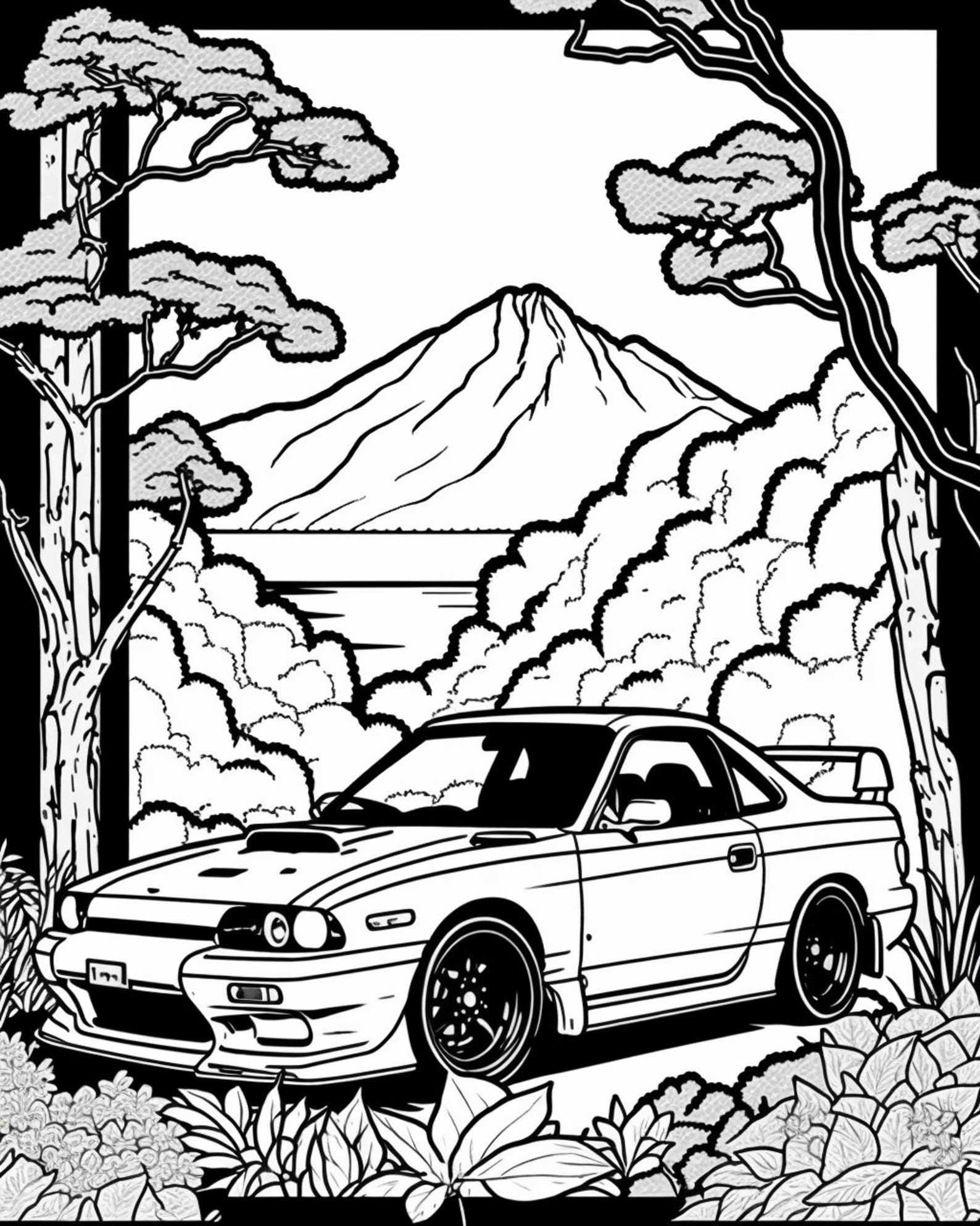 JDM Dreams: Revved-up Coloring Adventures - Etsy