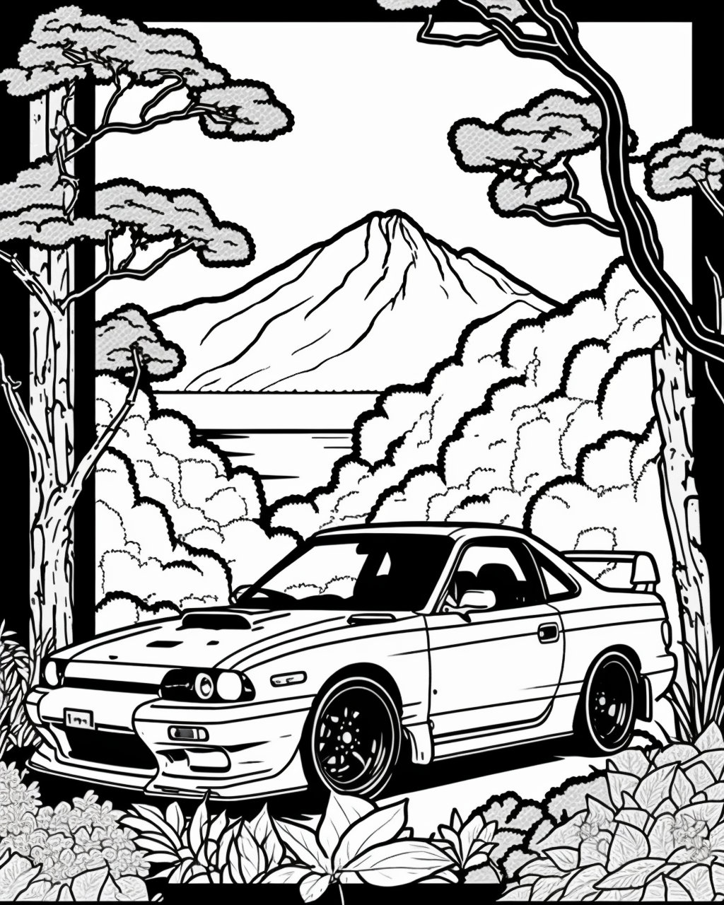 JDM Dreams: Revved-up Coloring Adventures - Etsy