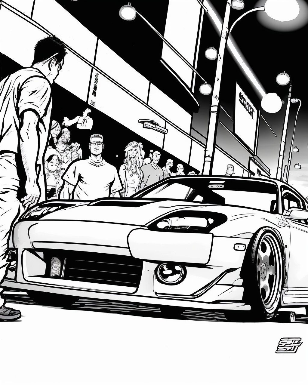 JDM Dreams: Revved-up Coloring Adventures - Etsy