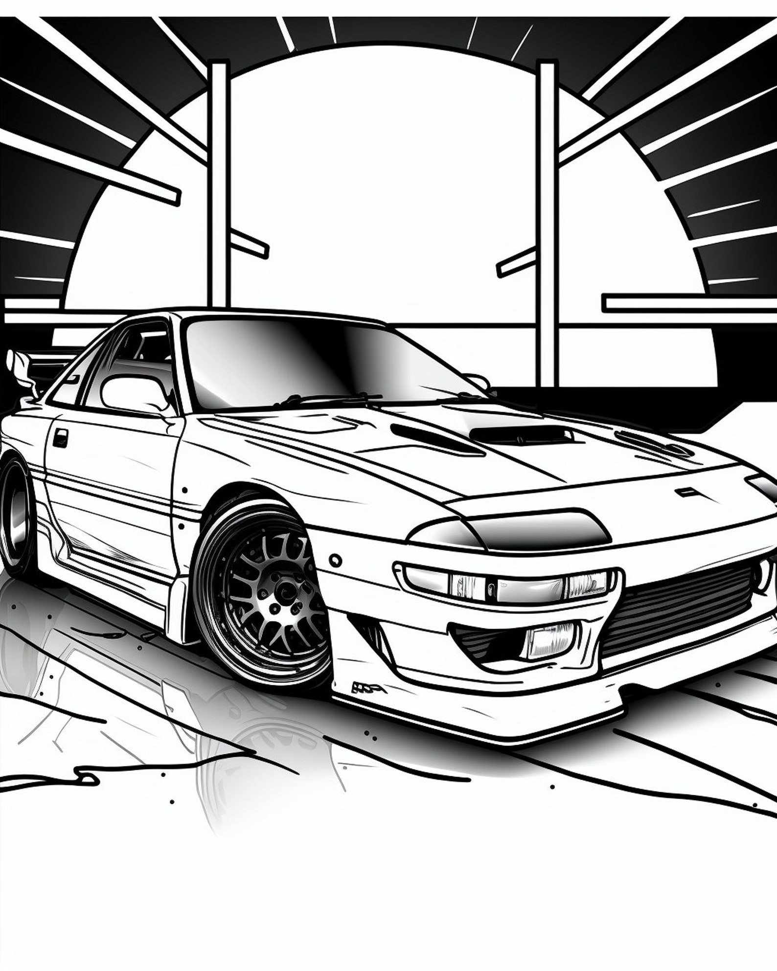 JDM Dreams: Revved-up Coloring Adventures - Etsy