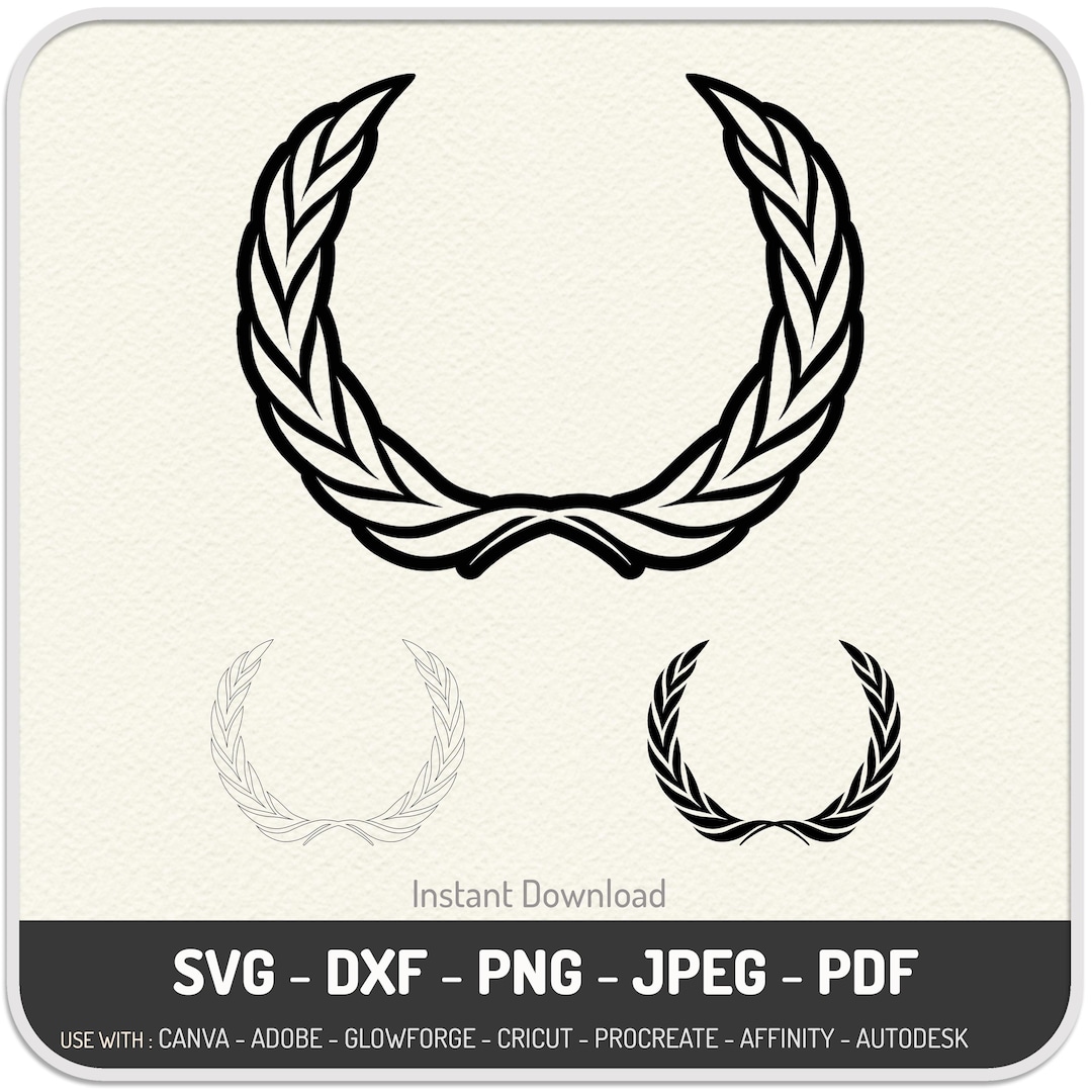 Wheat Wreath SVG DXF Jpeg Png Pdf Clip Art : Cut, Engrave, Print ...