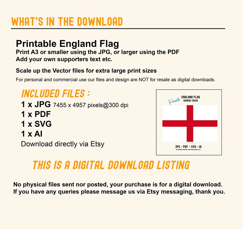 ENGLAND FLAG SVG, Jpg, Pdf, Printable, George Cross. Print the Flag ...
