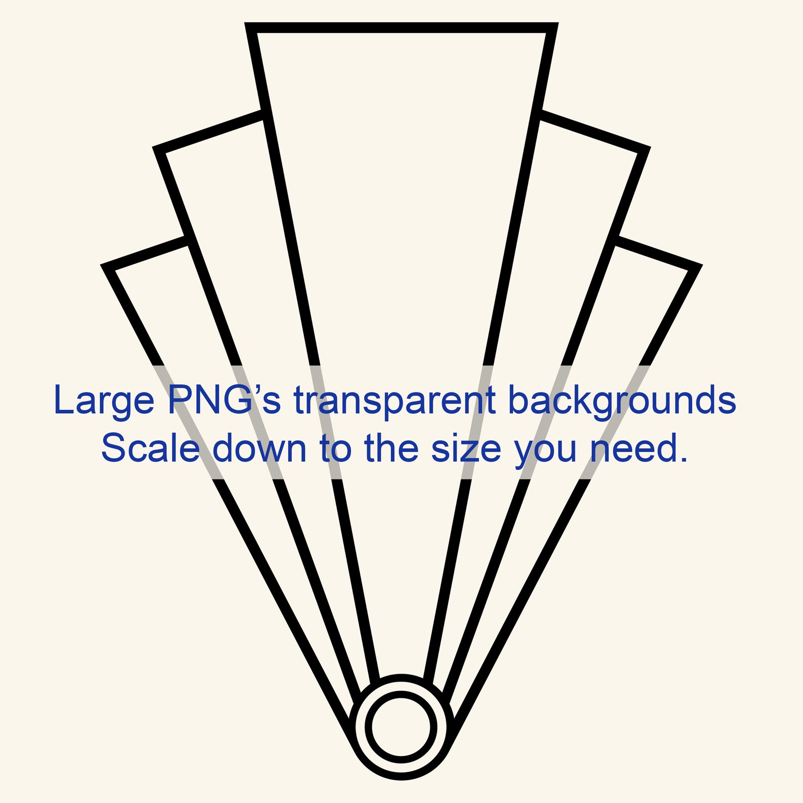 ART DECO SVG + Png Decorative Tower Fan Outlines, Printable Art Deco ...