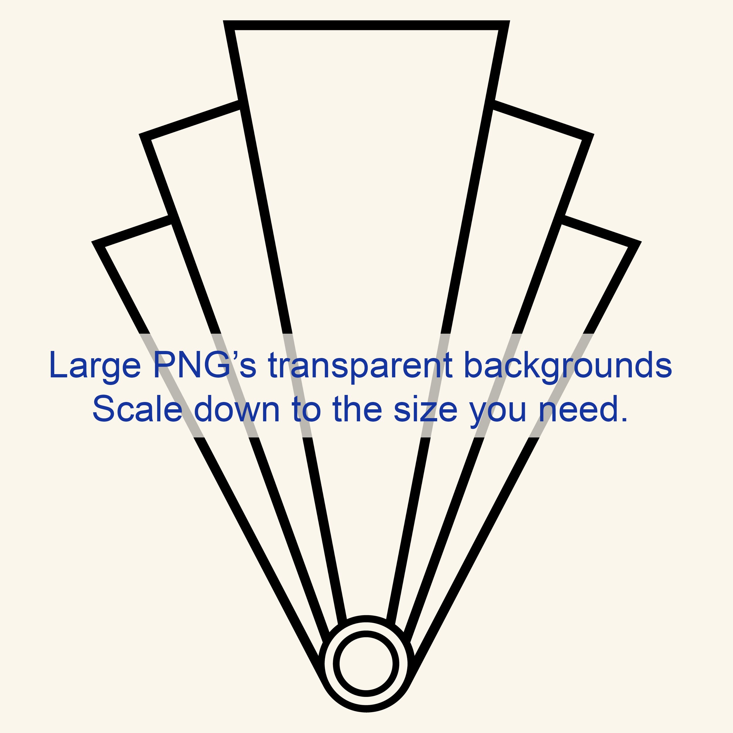 ART DECO SVG + Png Decorative Tower Fan Outlines, Printable Art Deco ...