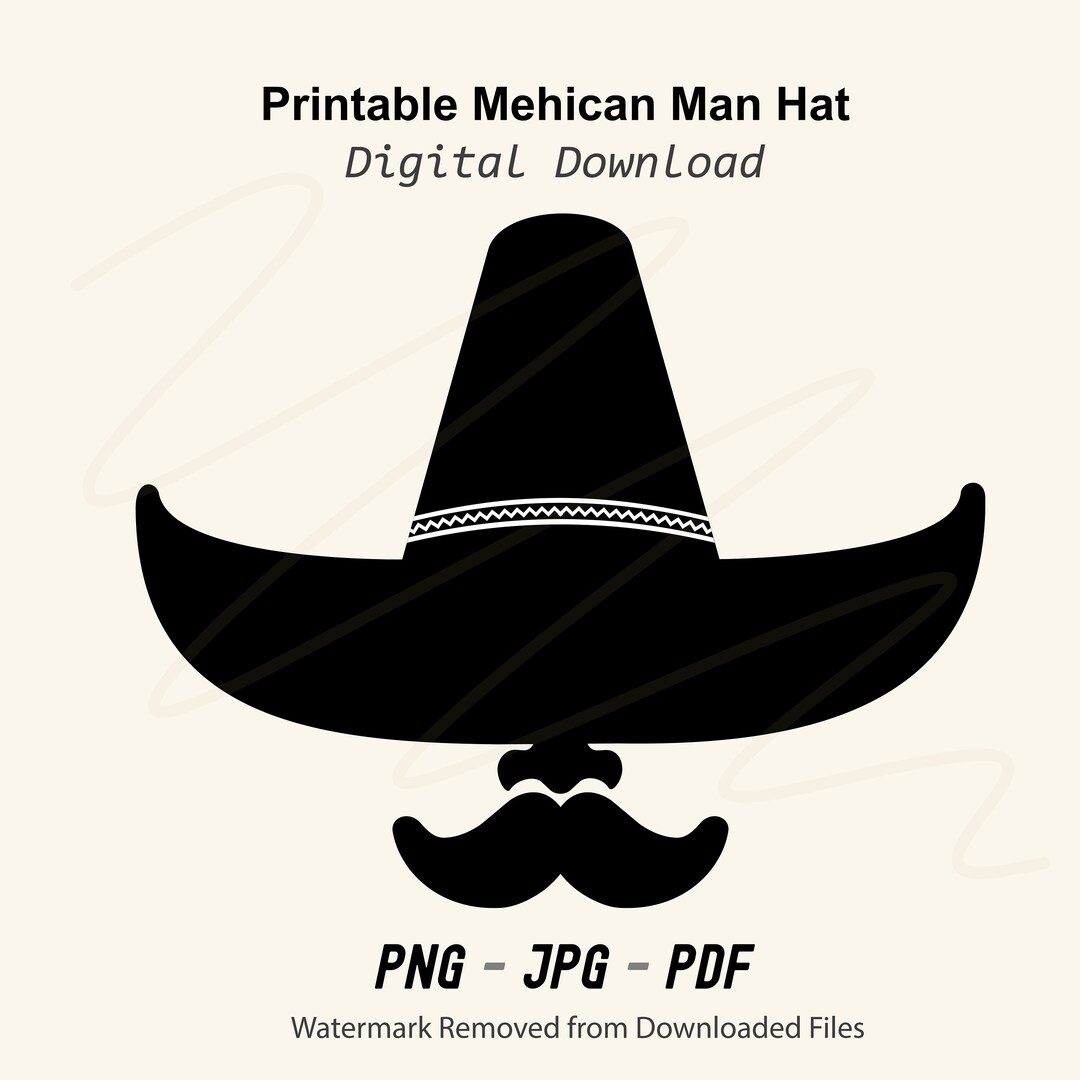 FUNNY MEXICAN GRINGO Printable Clip Art Large Images in Png, Jpg, Pdf ...