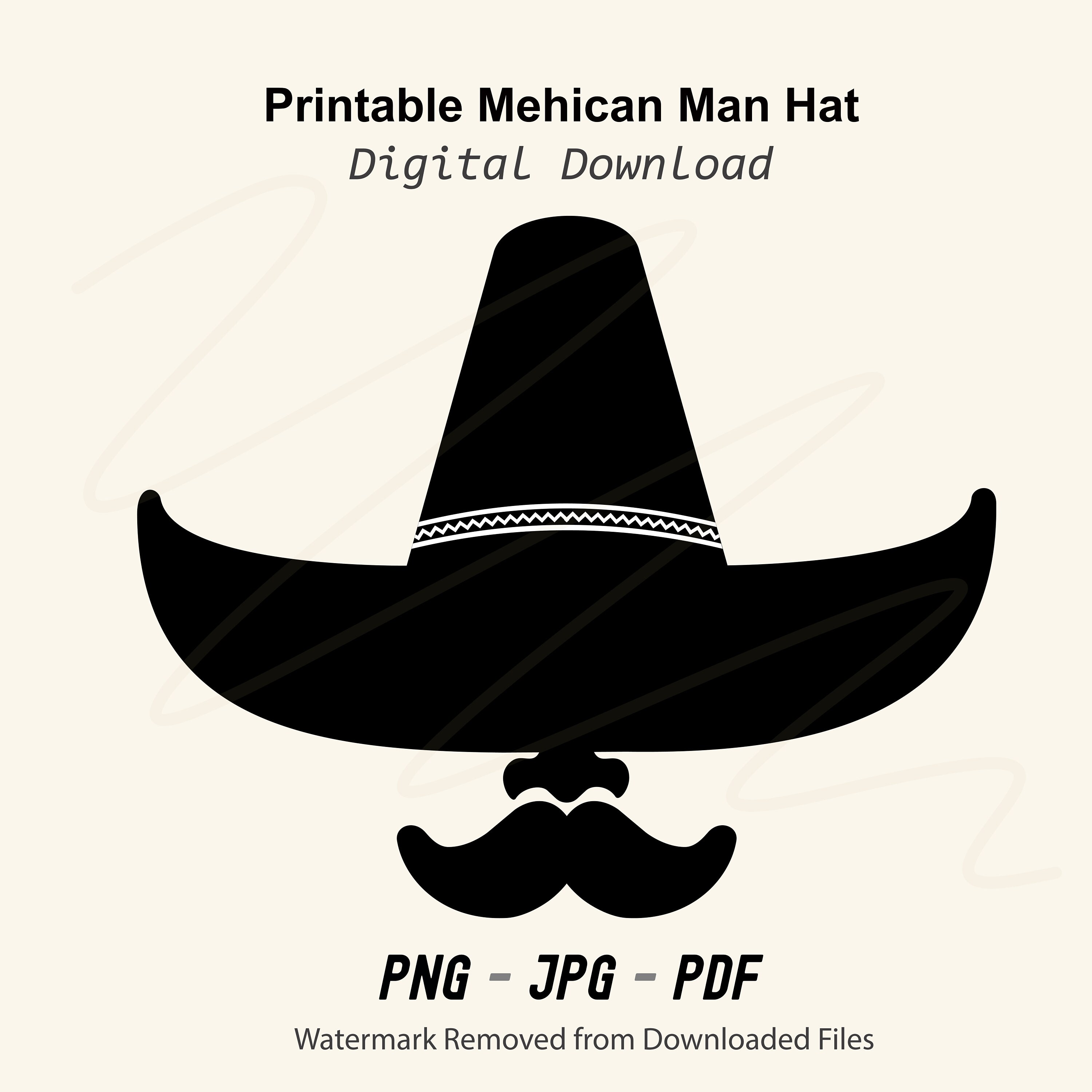 FUNNY MEXICAN GRINGO Printable Clip Art Large Images in Png, Jpg, Pdf ...