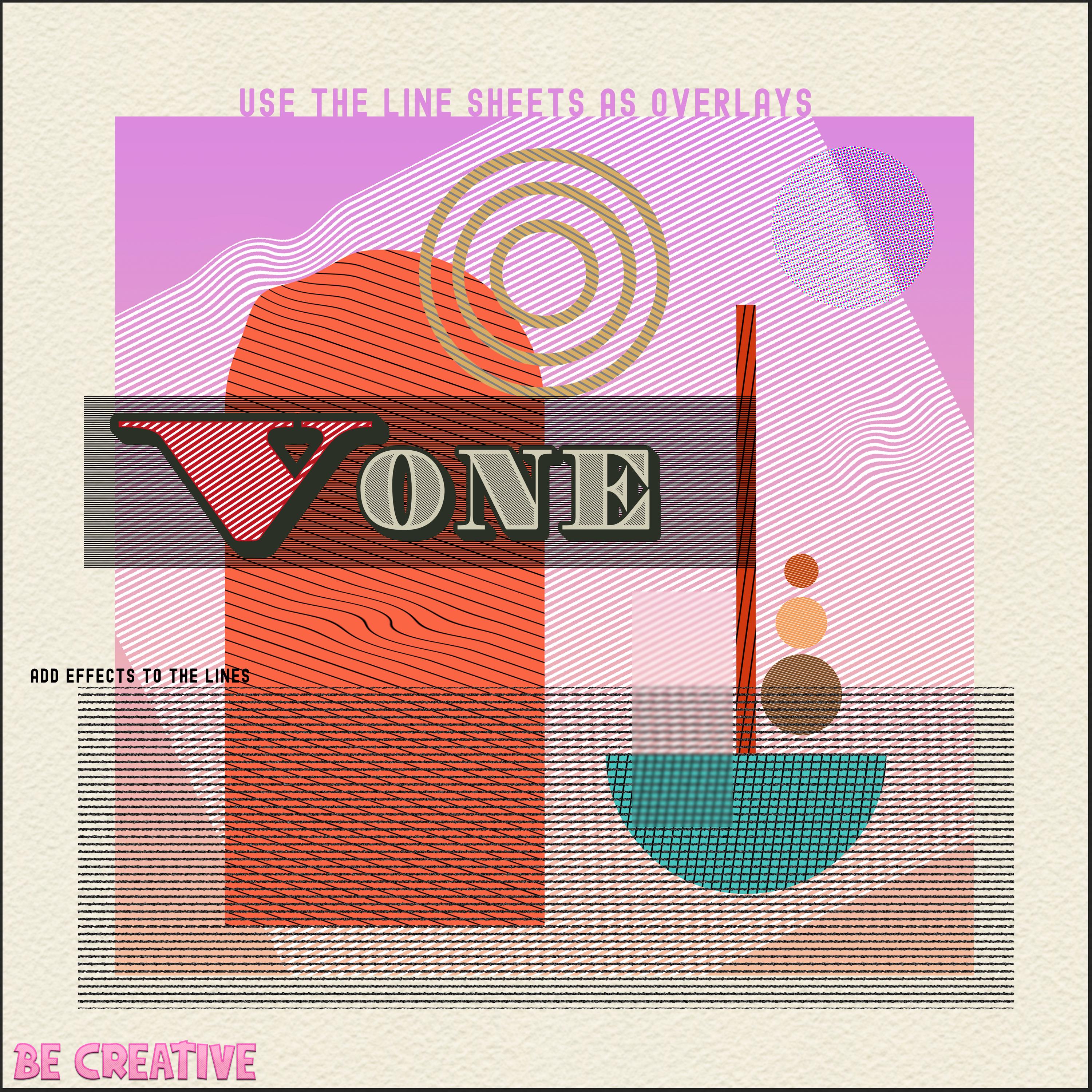 Png + Svg LINES SHEETS + AI Line Fill Swatches X 18. Png + Svg in 12x12 ...