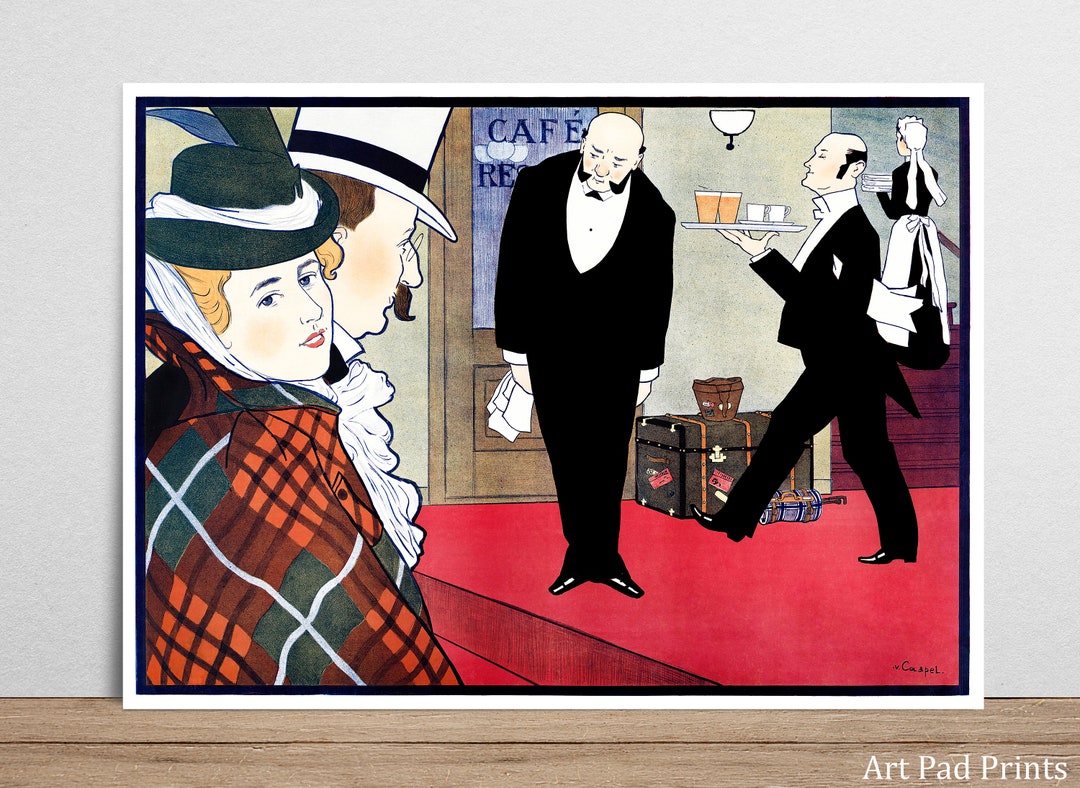 JOHANN GEORGE Van CASPEL 'husband, Wife + Two Waiters' Circa 1900 ...