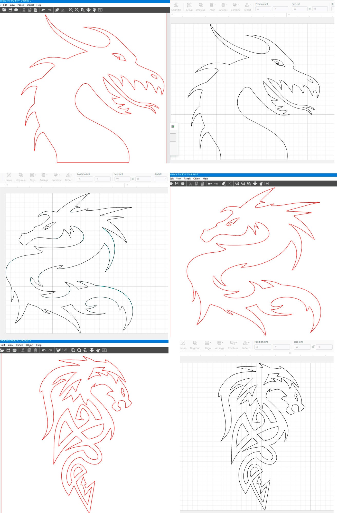 DRAGON LASER Cut or Print, Dxf, Xcs, Svg,ai, Png. for Laser or Plasma ...