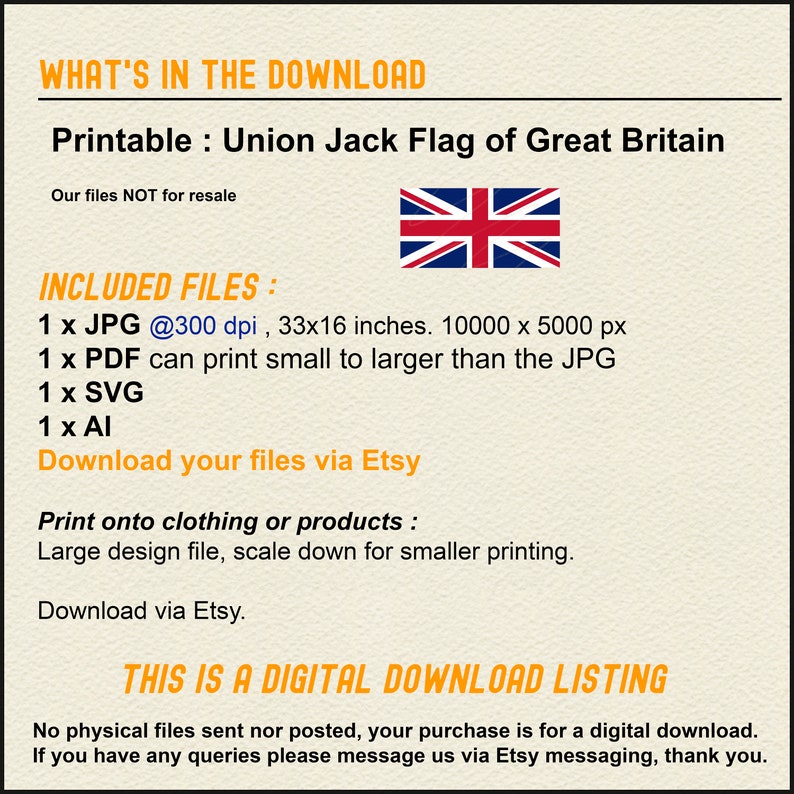 Union Jack Flag Printable, Official Colors (SVG, PDF, JPG) - Etsy