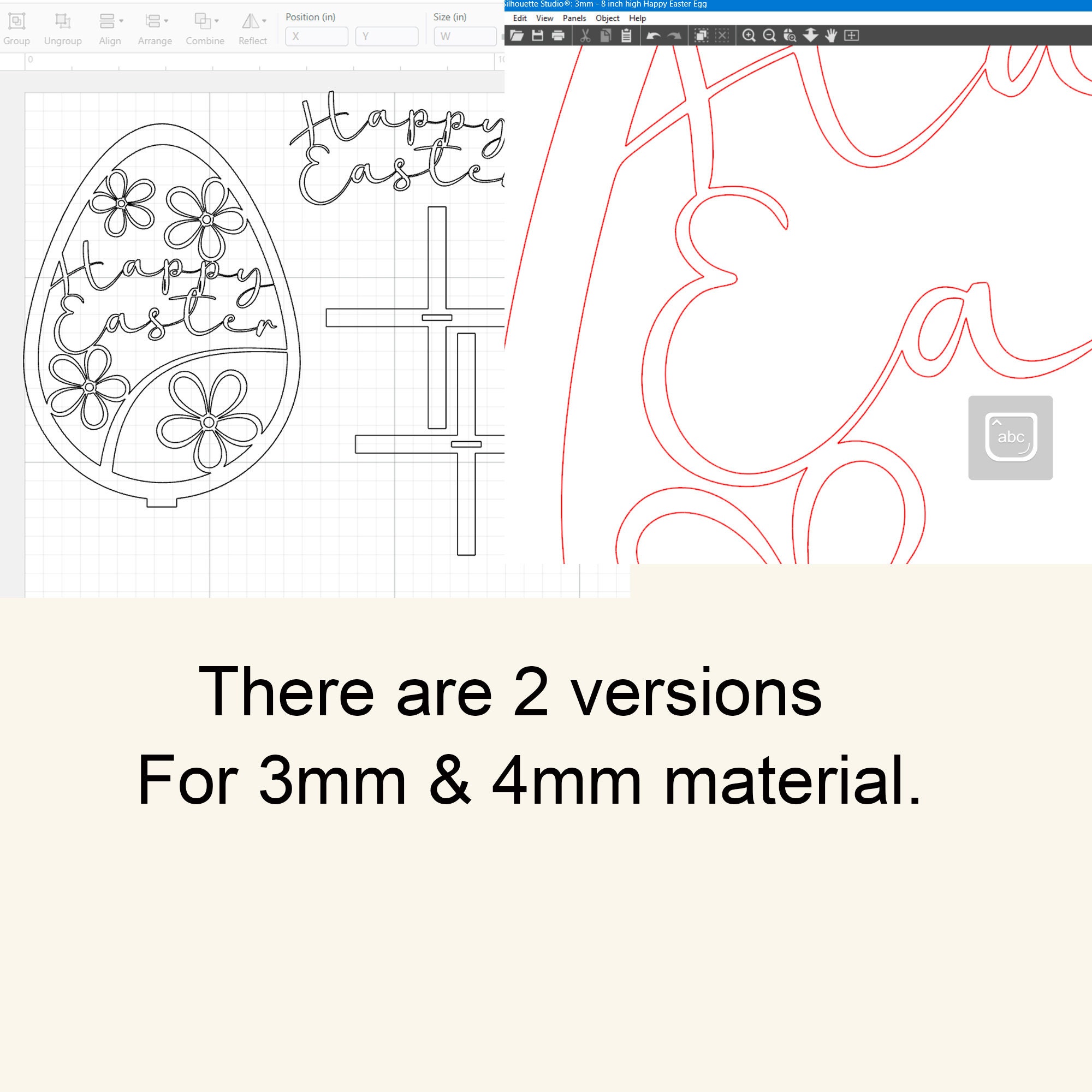 EASTER EGG LASER Svg Cutting Template. Standing Easter Egg With Text ...