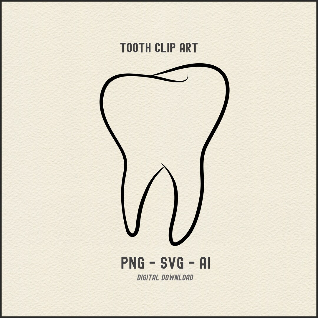 TOOTH SVG, Clip Art Molar / Pre Molar, Png Printable, Ai Svg Vectors ...