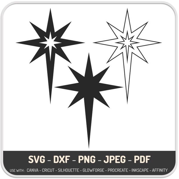 Star of Bethlehem Template - Etsy
