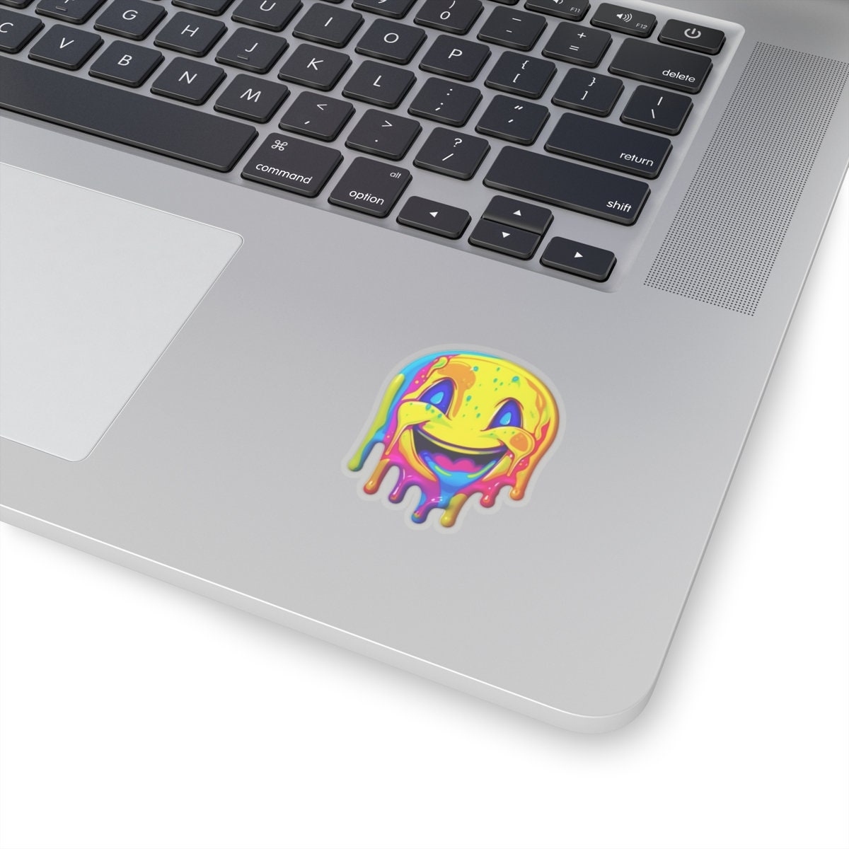 Smiley Psychedelic Sticker Trippy Melting Smiley Kiss-cut Stickers - Etsy