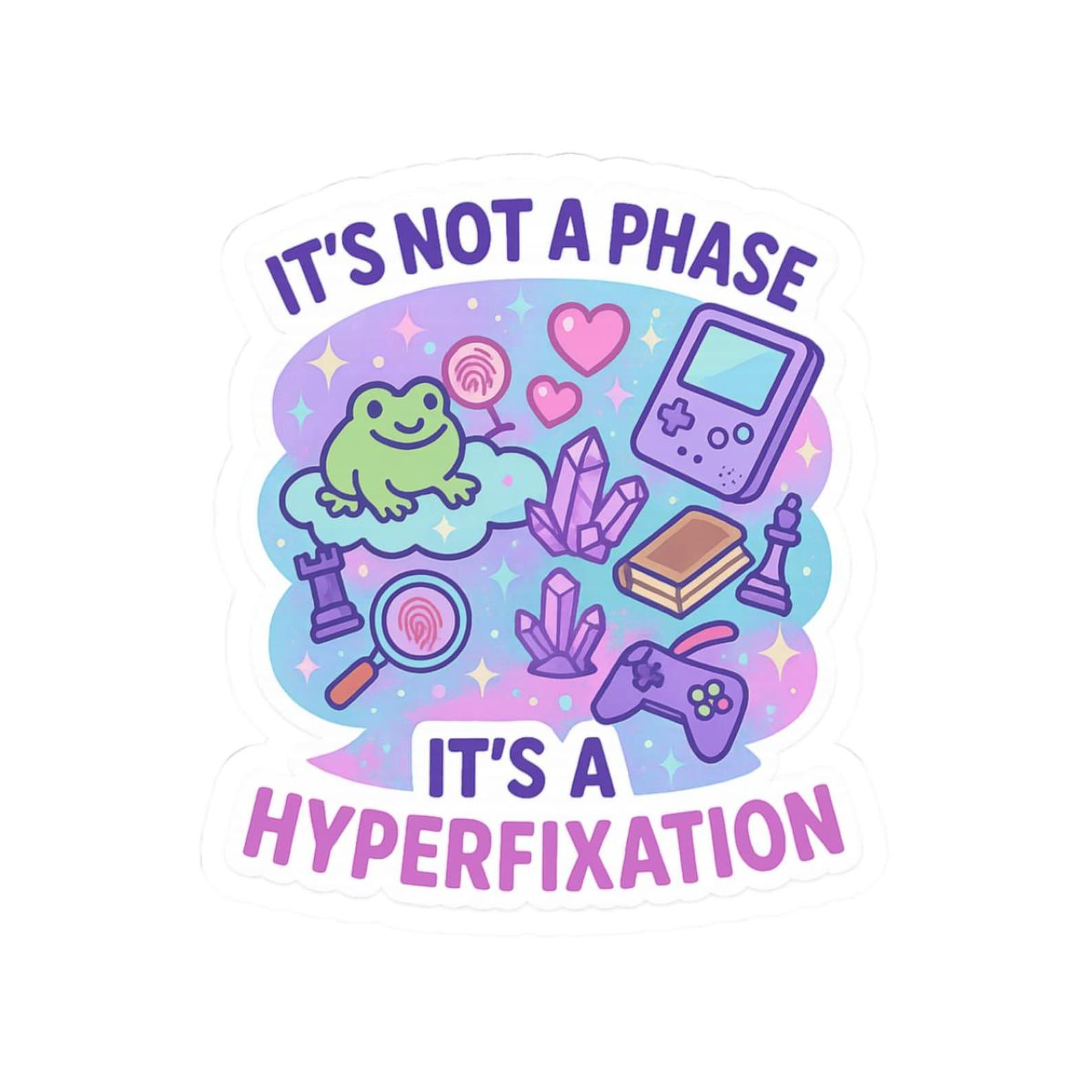 Its Not a Phase Its a Hyperfixation ADHD Sticker for Water Bottles ...