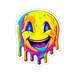 Smiley Psychedelic Sticker Trippy Melting Smiley Kiss-cut Stickers - Etsy