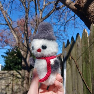 Mini Snowman Plush, Crochet Amigurumi Unique Handmade Christmas Decore ...