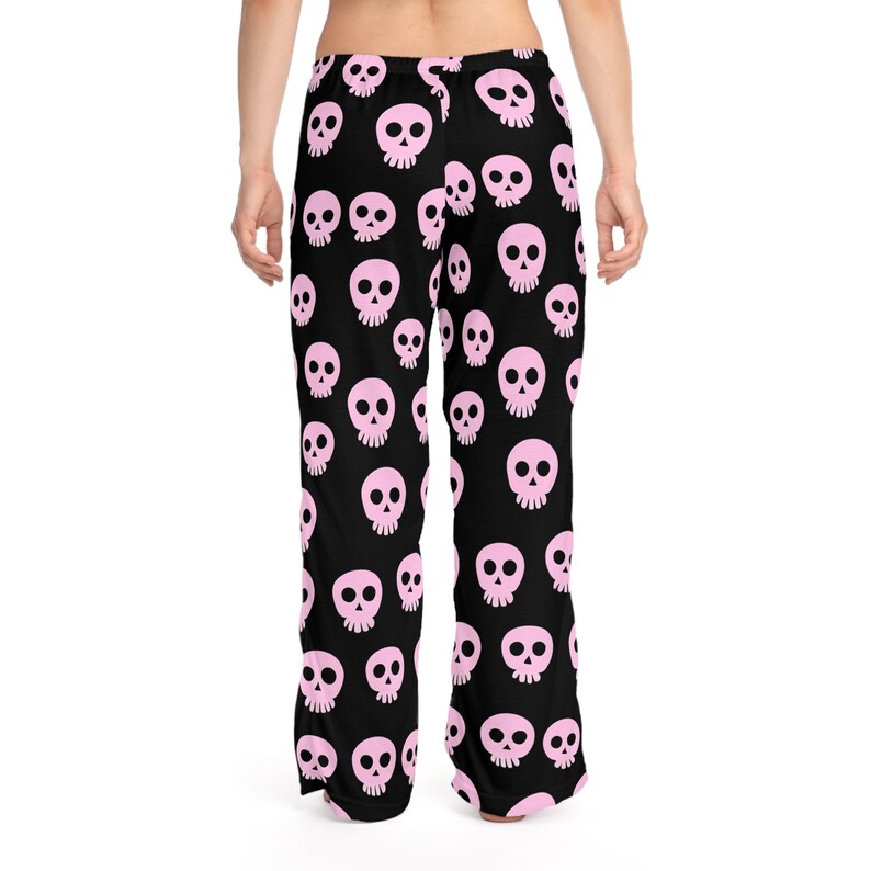 Pink Skull Pajama Pants - Etsy