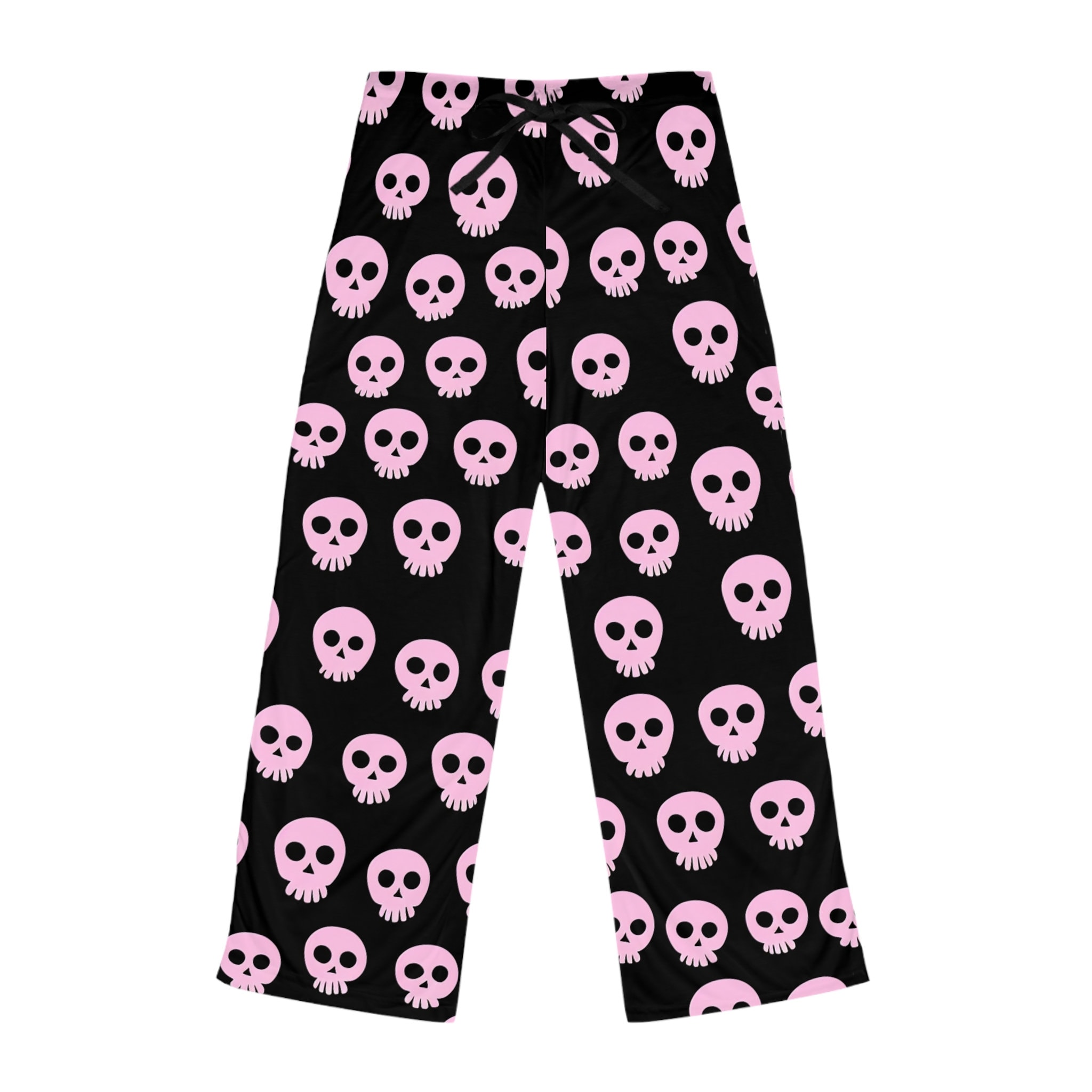 Pink Skull Pajama Pants - Etsy