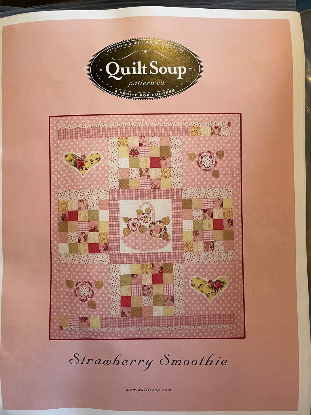 Quilting Kit Strawberry Smoothie Quilt Soup Pattern Co. - Etsy