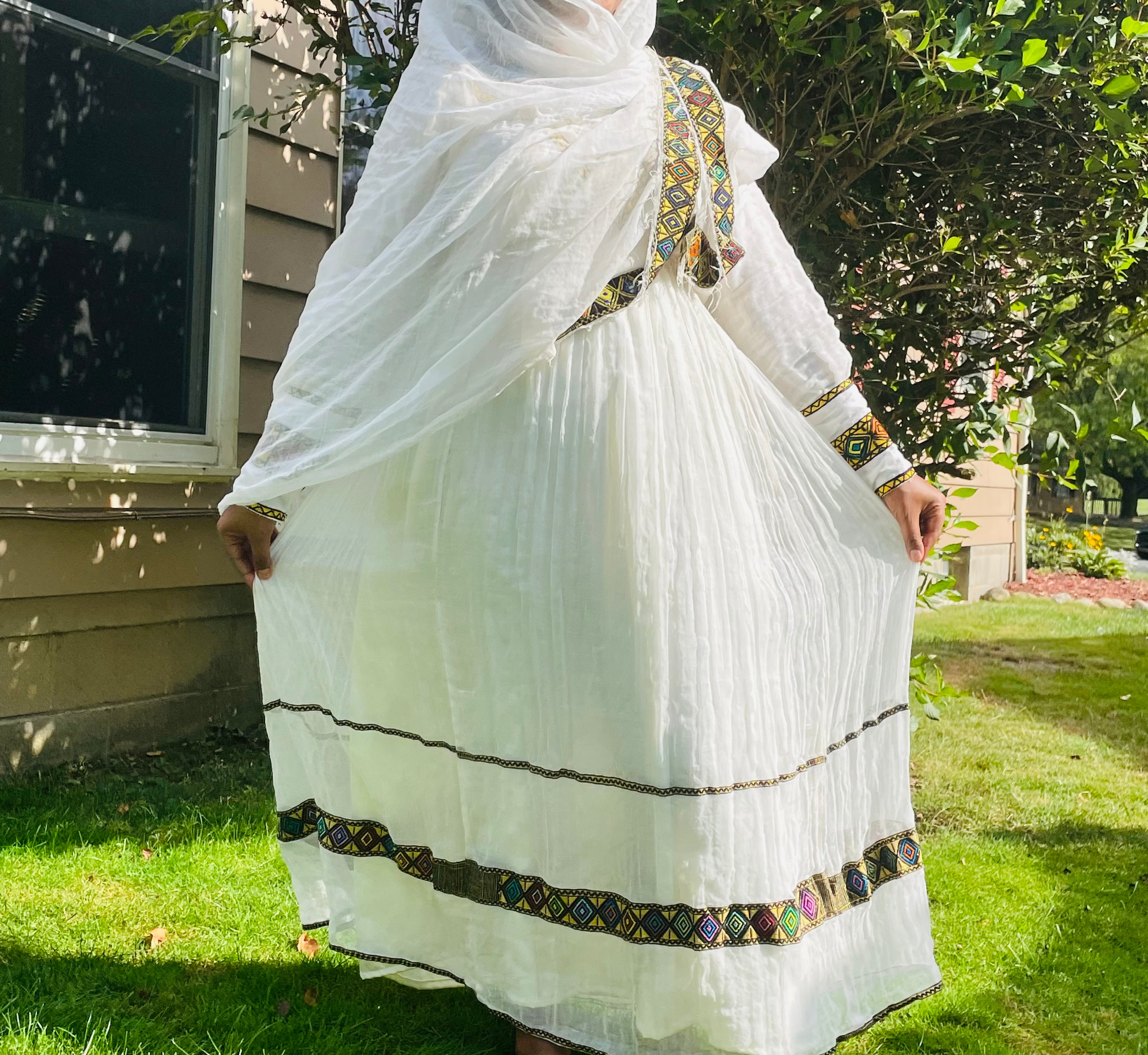 Ethiopian/ Eritrean Habesha Cloth/traditional Cloth/ ኢኢትዮጵያን/ - Etsy