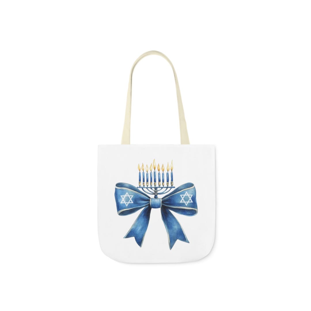 Hanukkah Menorah Canvas Tote Bag, Gift for Her, Women's Shopping Bag ...