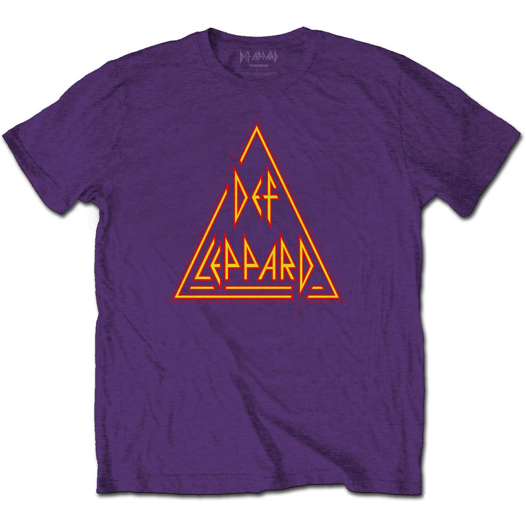 Def Leppard: Triangle Logo Purple T-shirt (officially Licensed) - Etsy
